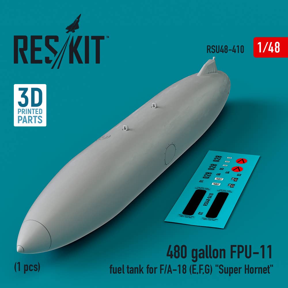 480 gallon FPU-11 fuel tank for F/A-18 (E,F,G) Super Hornet (1 pcs) (3D ...