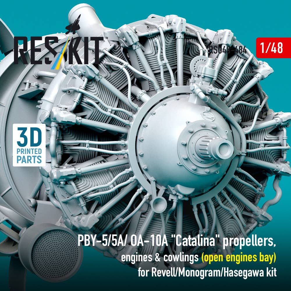 PBY-5/5A/ OA-10A Catalina propellers, engines & cowlings (open engines ...