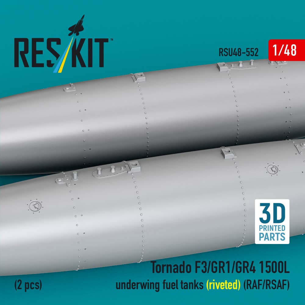 Tornado F3/GR1/GR4 1500L underwing fuel tanks (riveted) (RAF/RSAF) (2 ...