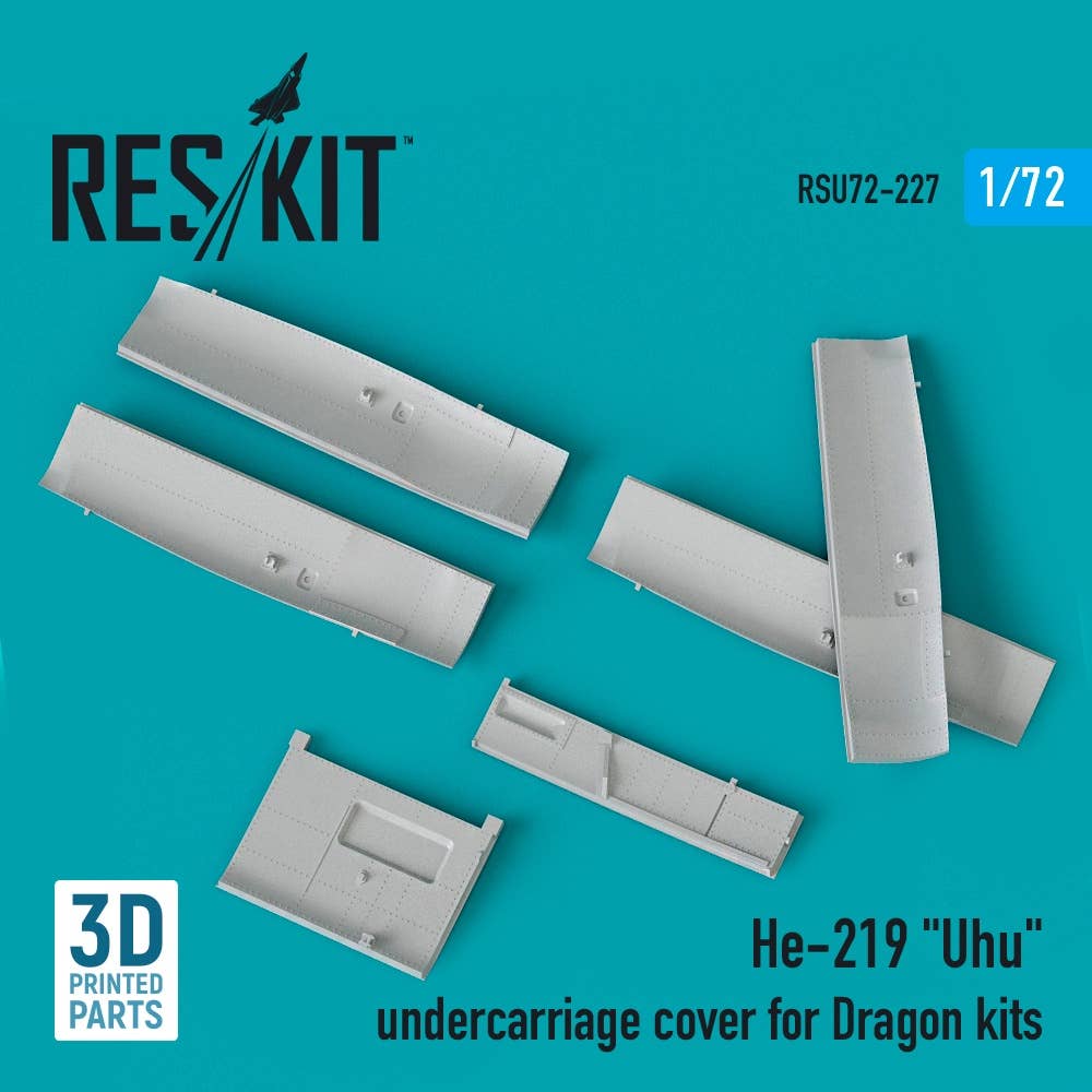 He-219 Uhu undercarriage covers for Dragon kit (3D printing) | HLJ.com