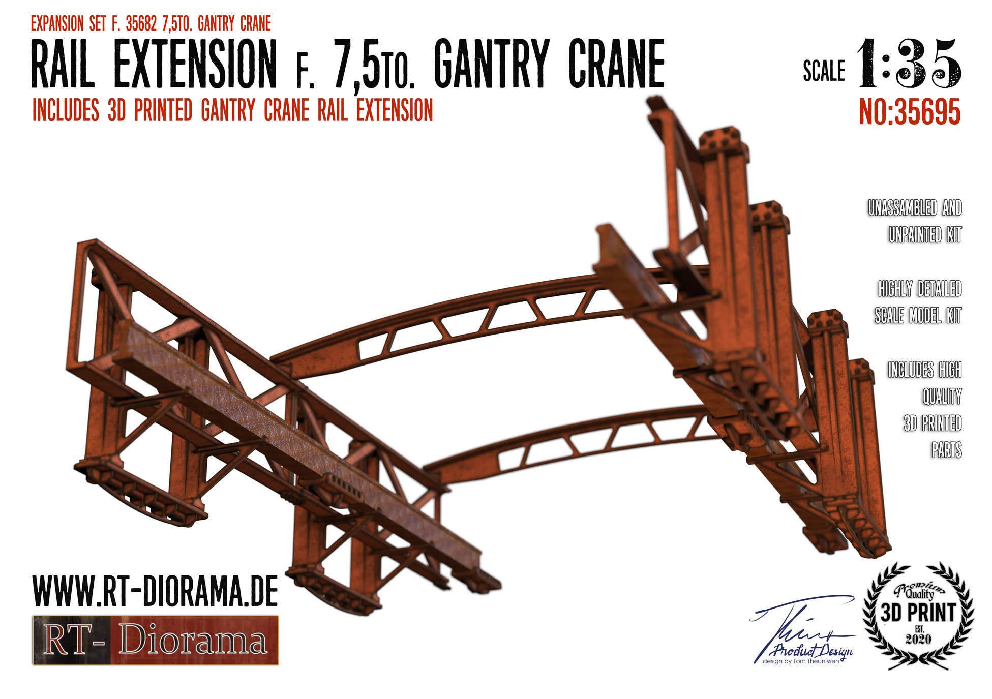 Rail Extension for Gantry Crane 7,5 ton | HLJ.com