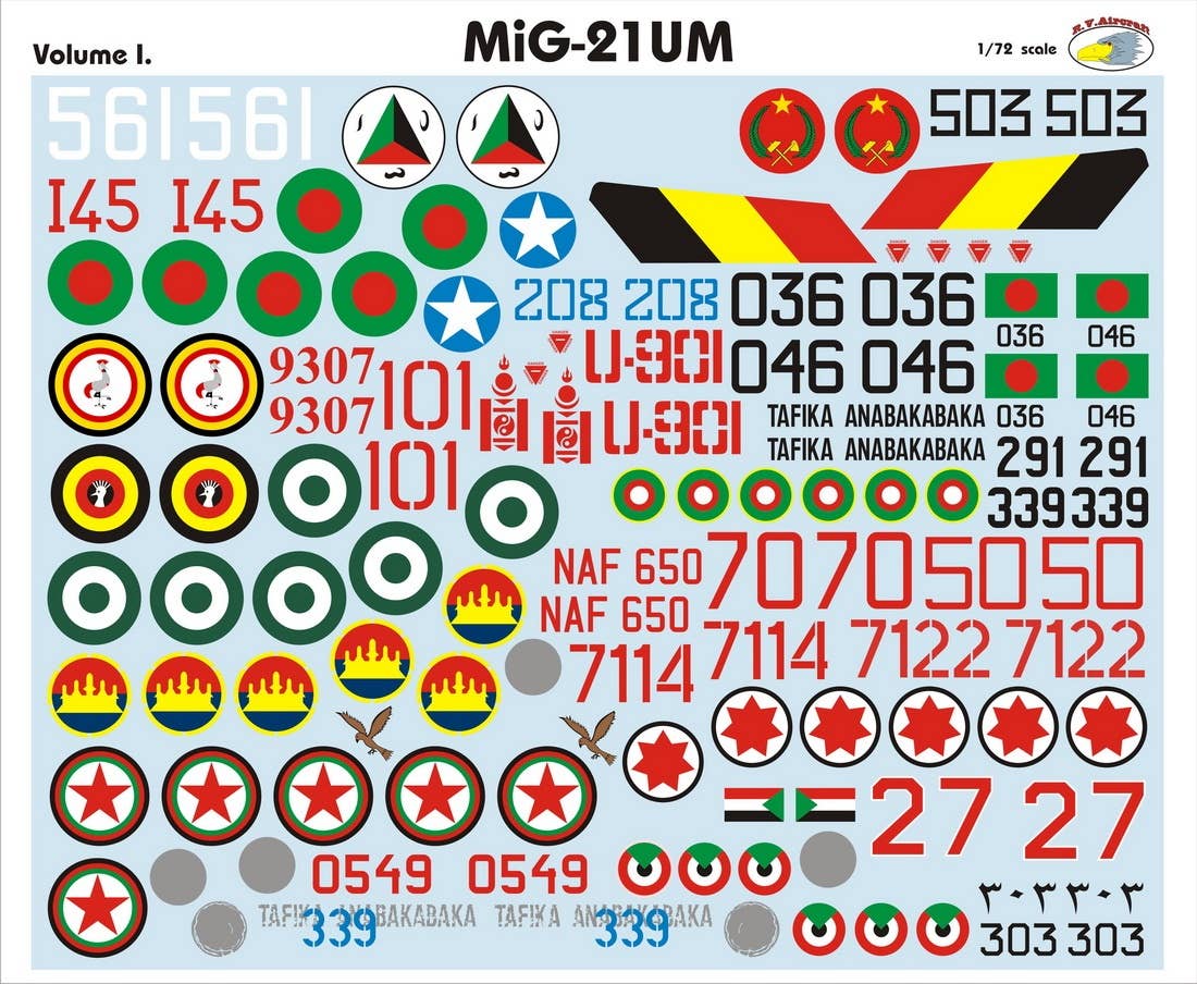 MiG-21UM Decal Set Vol.I | HLJ.com