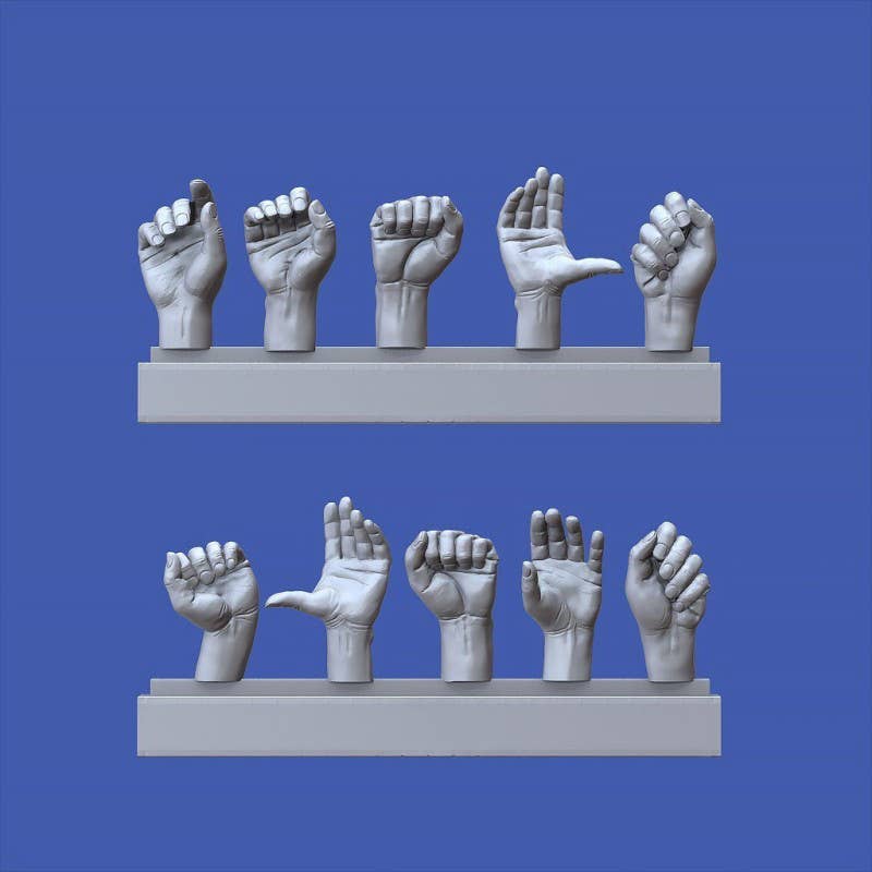 Assorted hands set No. 2 | HLJ.com