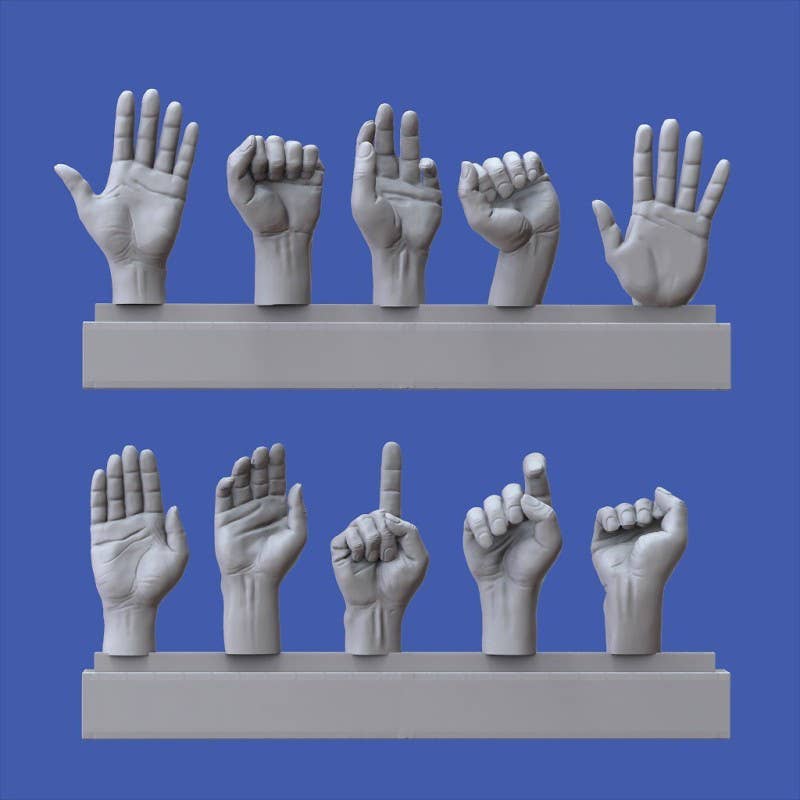 Assorted hands set No. 3 | HLJ.com