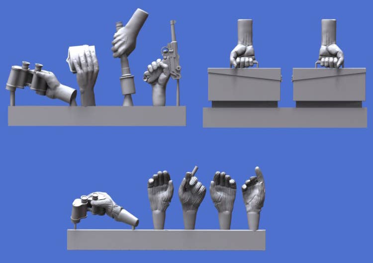 Assorted german hands set -WWII | HLJ.com