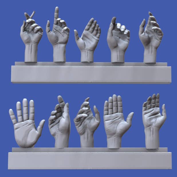 Assorted hands set No. 5 | HLJ.com