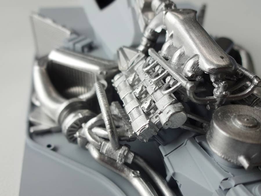 McLaren MP4/4 Engine Parts Set (Side Intake Type) (for Tamiya) | HLJ.com