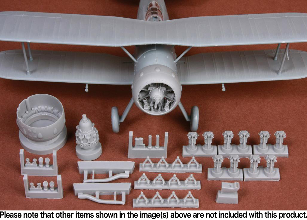 Gloster Gladiator Engine & Cowling Set (for Merit) | HLJ.com