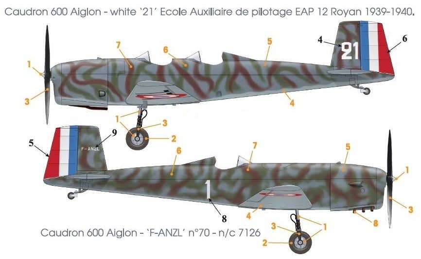 Caudron C.600 Aiglon "Armee de l'Air" | HLJ.com
