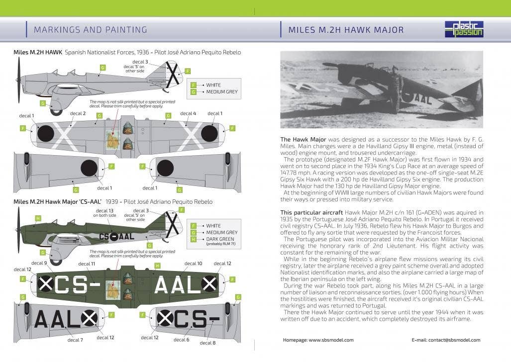 Miles M.2H Hawk Major Spanish Civil War | HLJ.com