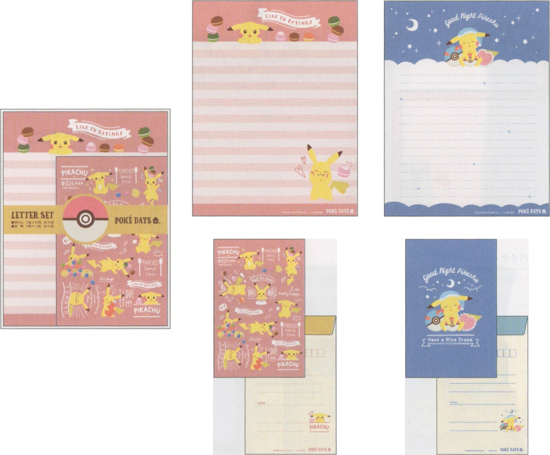 Pokemon POKE DAYS Letter Set Pink | HLJ.com