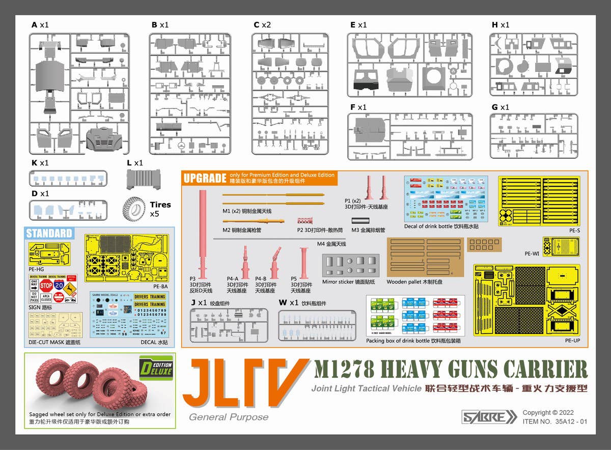 M1278 Weapon Carrier Integrated Light Tactical Vehicle JLTV (Deluxe ...