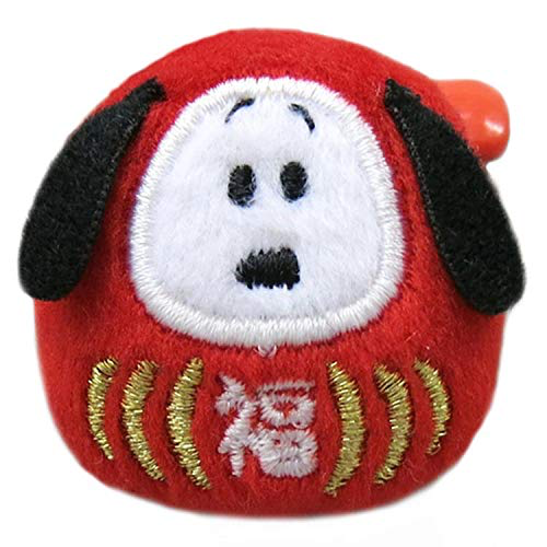 Puchi Puchi Funny Series Plush Toy Badge Snoopy Daruma Doll | HLJ.com