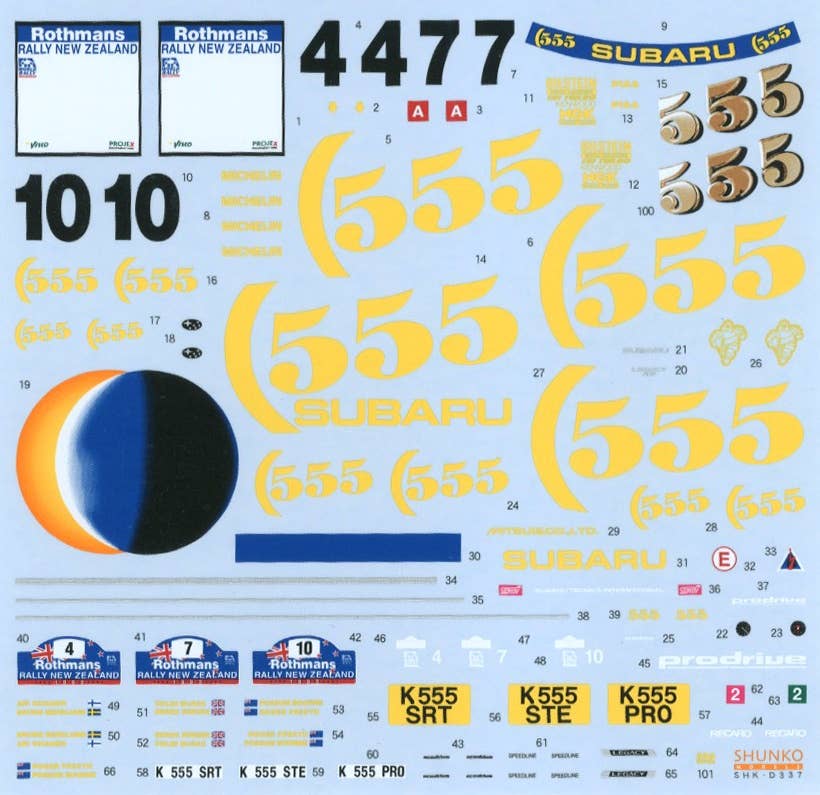 555 Legacy 1993 New Zealand Decal Set (for Hasegawa) | HLJ.com
