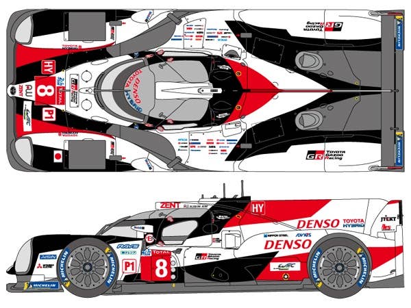 TS050 2019 Spa/LM for Toyota GAZOO Racing TS050 Hybrid Decal Set (for ...