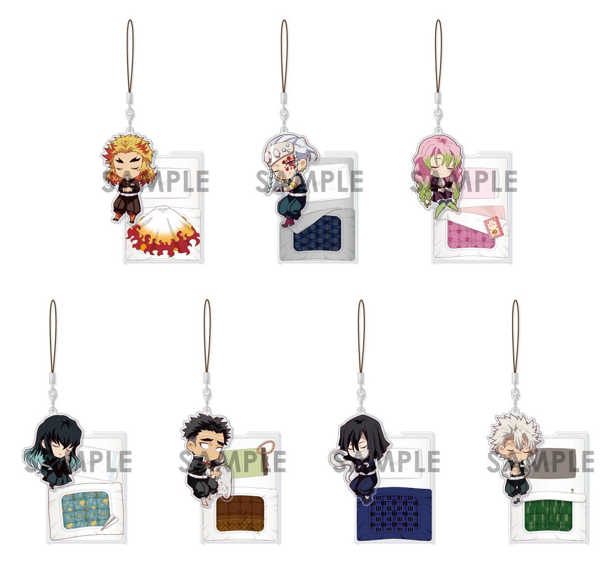 Demon Slayer: Kimetsu no Yaiba: Good Night Acrylic Strap Vol.2: 1Box ...