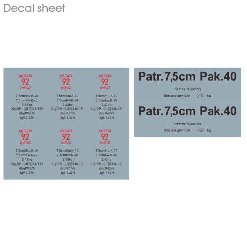 WWII Germany 7.5cm KwK 40 / StuK 40 L / 48 Shells (3 shots) Empty Shell ...