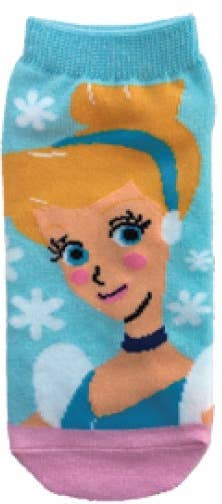 Socks: Disney Character Cinderella Flower Light Blue x Light Pink ...
