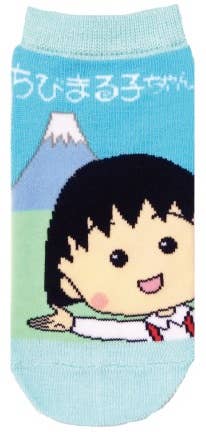 Character Socks Chibi Maruko-chan Maruko Mount Fuji Kids (13-18cm ...