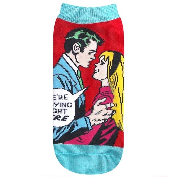 Socks: MARVEL Comic Red x Blue Ladies' 22-24cm | HLJ.com