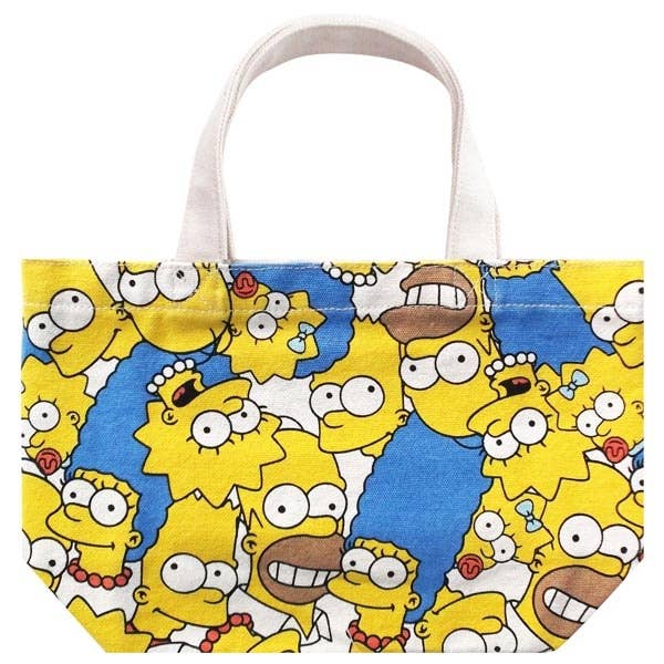 Gusseted Cotton Bag The Simpsons Family Tightly | HLJ.com