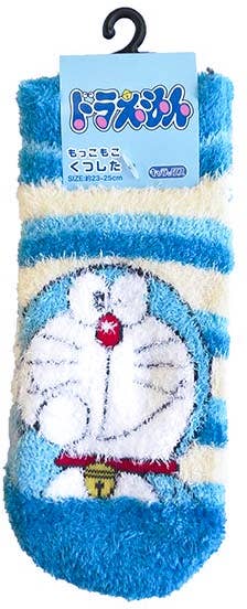 Mokkomoko Socks Doraemon Border Ladies 23-25cm | HLJ.com