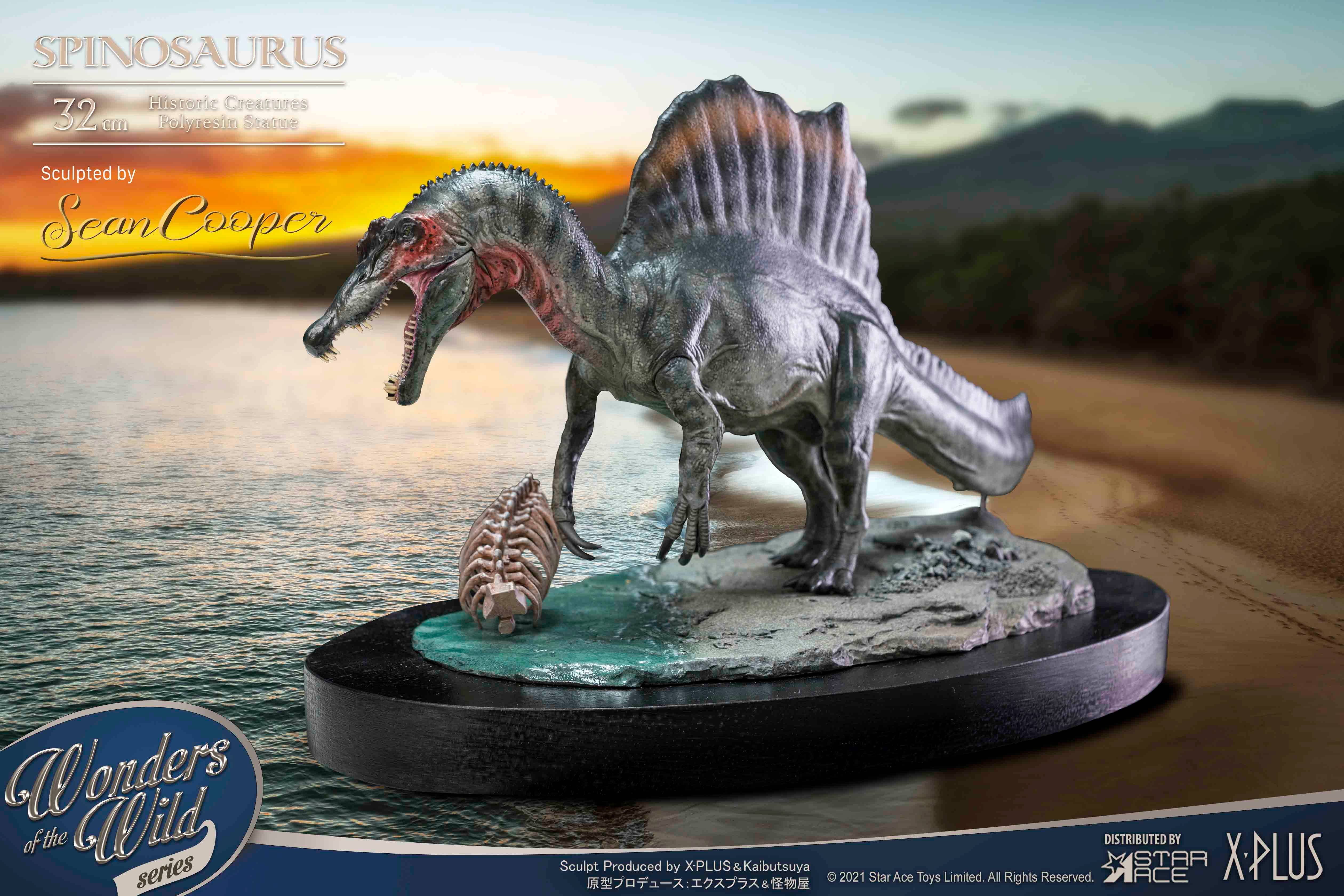Wonders of the Wild Spinosaurus 2.0 Historic Creatures Polyresin Statue ...