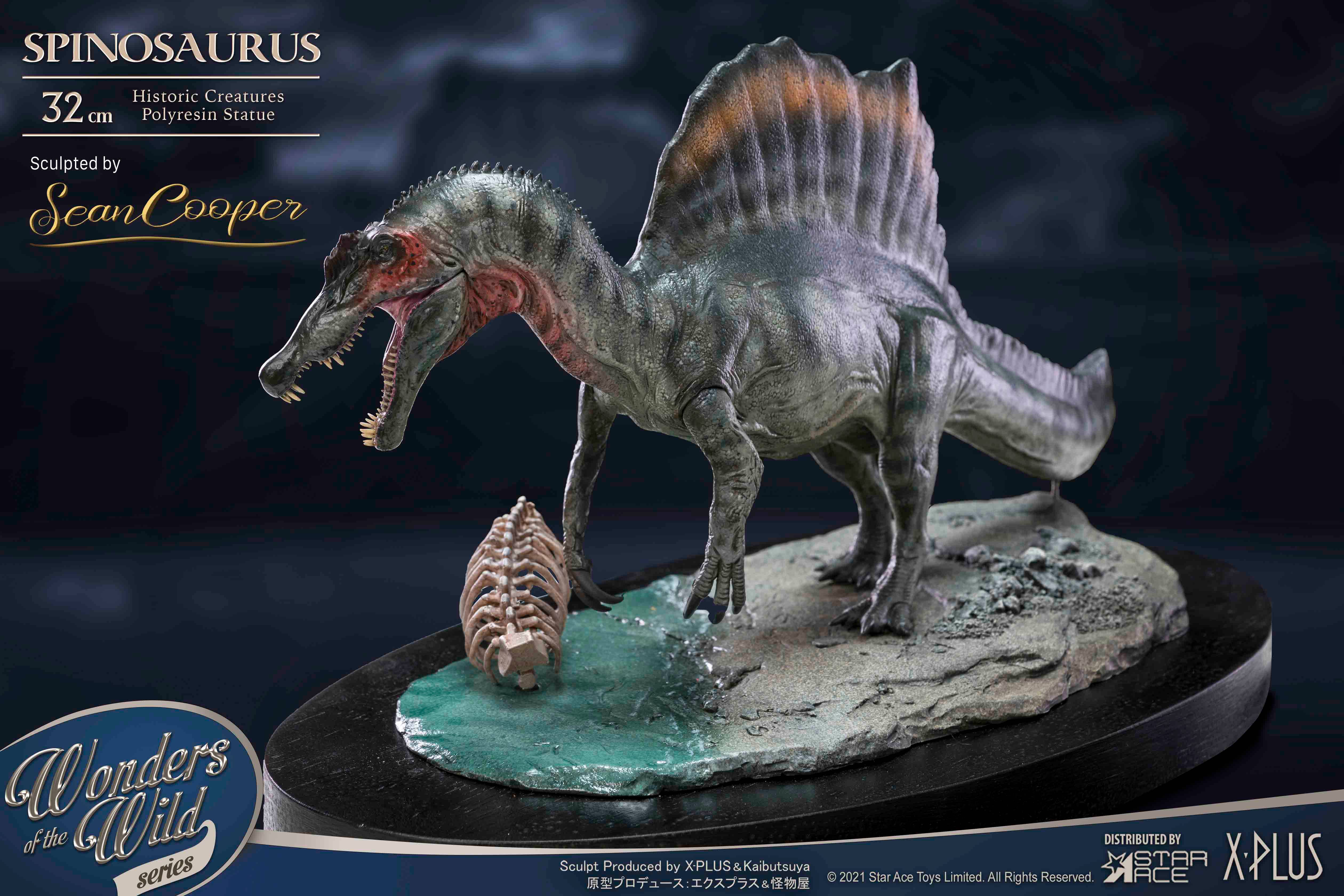 Wonders of the Wild Spinosaurus 2.0 Historic Creatures Polyresin Statue ...