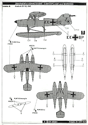 Arado Ar 231 V-2 Prototype with Different Tail | HLJ.com