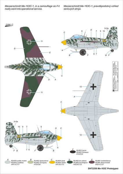 Messerschmitt Me 163C Prototypes | HLJ.com