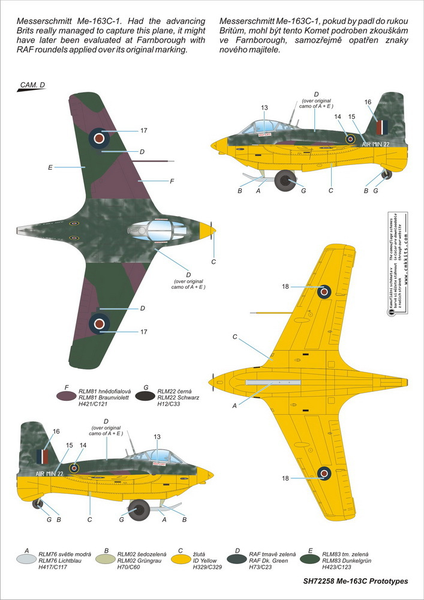 Messerschmitt Me 163C Prototypes | HLJ.com