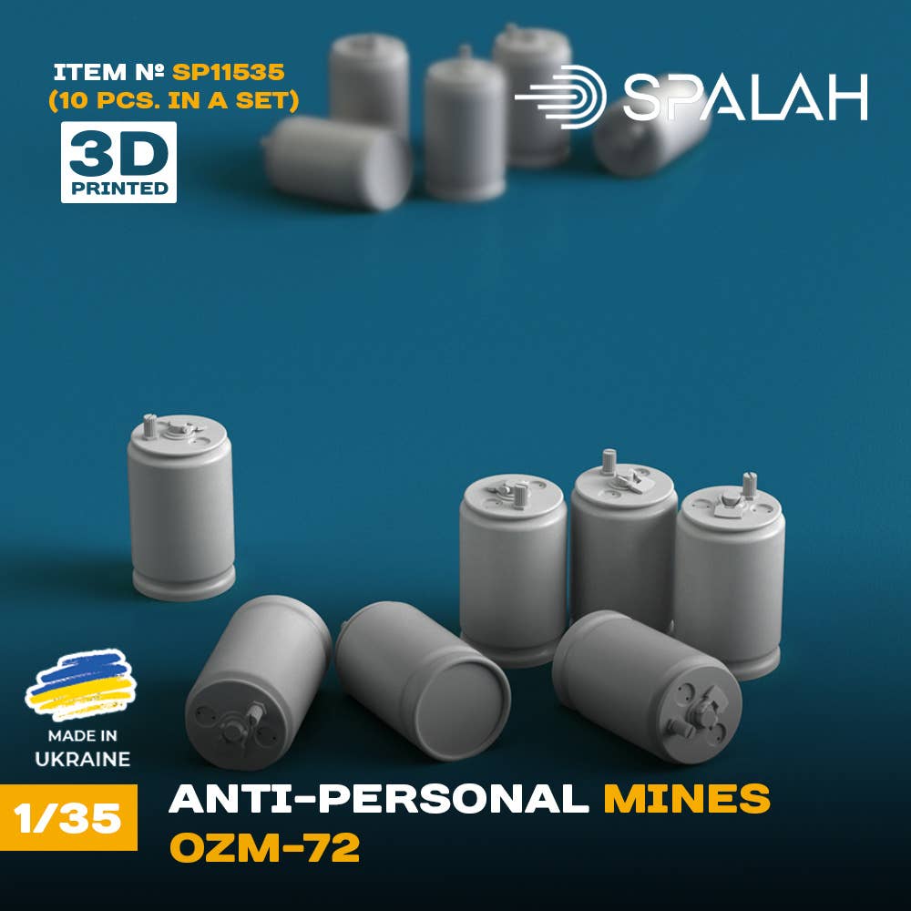 Set of scale models Anti-personnel mines OZM-72, (10 pcs) | HLJ.com