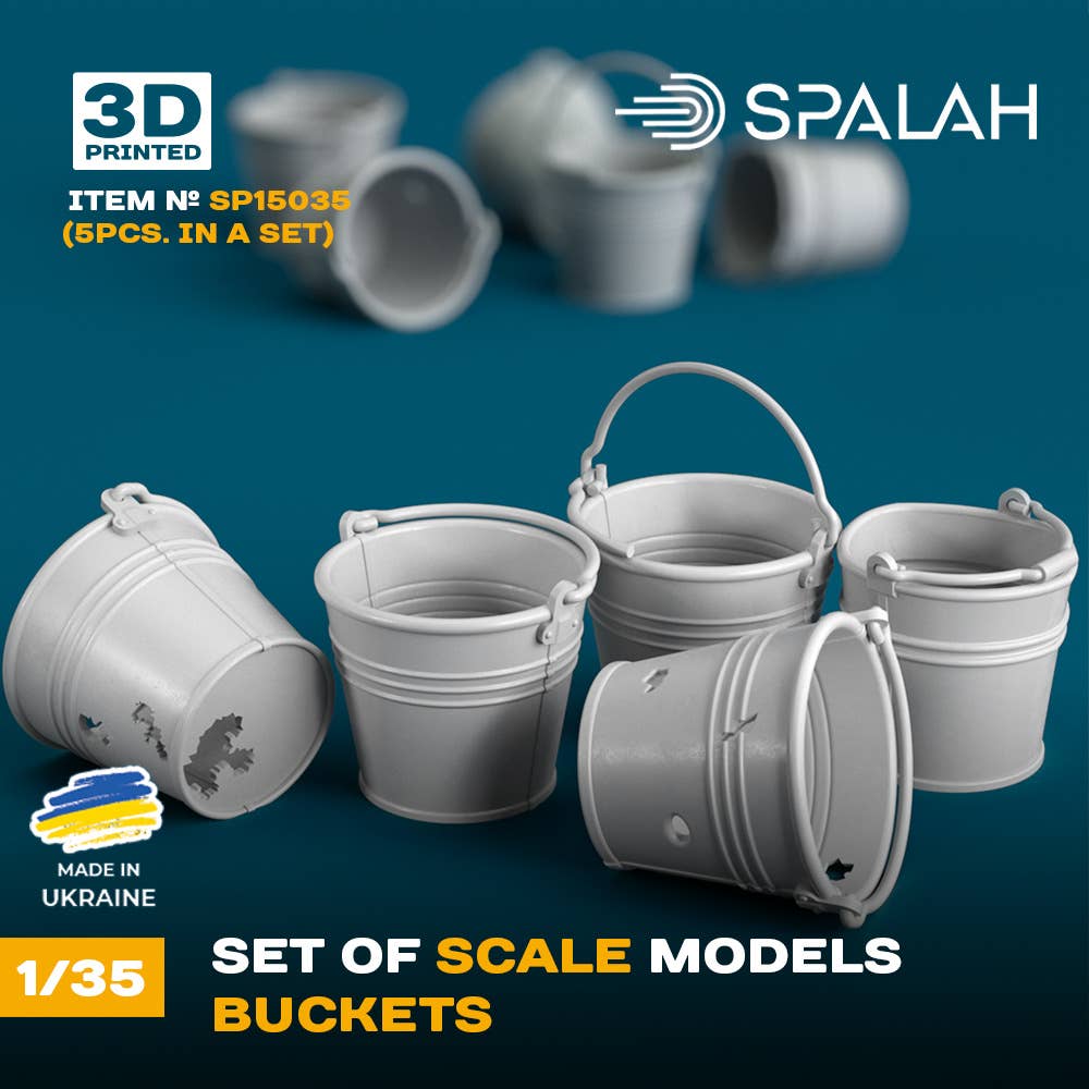 Set of scale models Buckets, (5 pcs) | HLJ.com