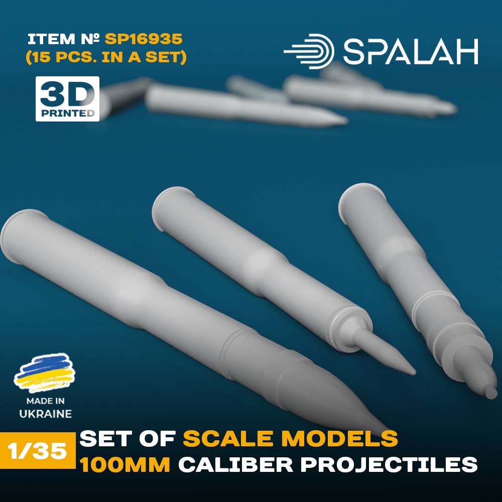 Set of scale models 100-mm caliber projectiles, (15 pcs) | HLJ.com