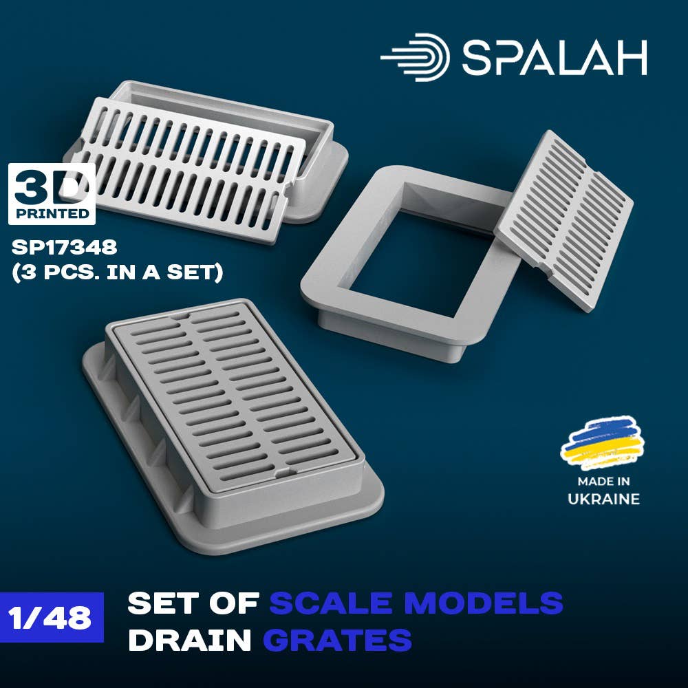 Set of scale models Drain grates (3 psc) | HLJ.com