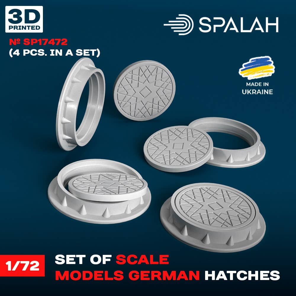 Set of scale models German Hatches (4 psc) | HLJ.com