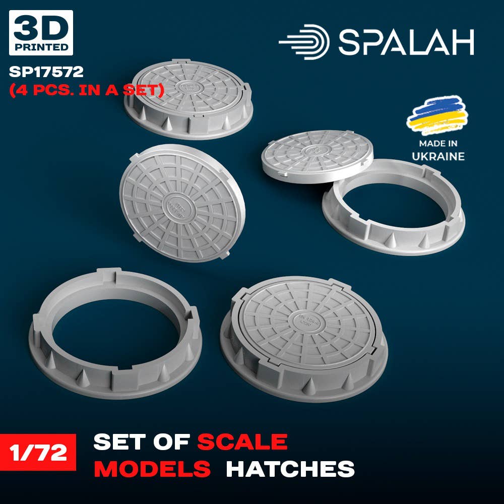 Set of scale models Hatches, (4 psc) | HLJ.com