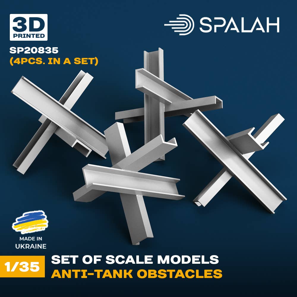 Set of scale models Anti-tank obstacles, (4 pcs) | HLJ.com
