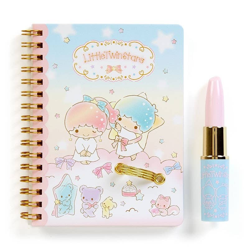 Little Twin Stars: Lipstick Type Pen & Mini Notebook (Kiki & Lala ...