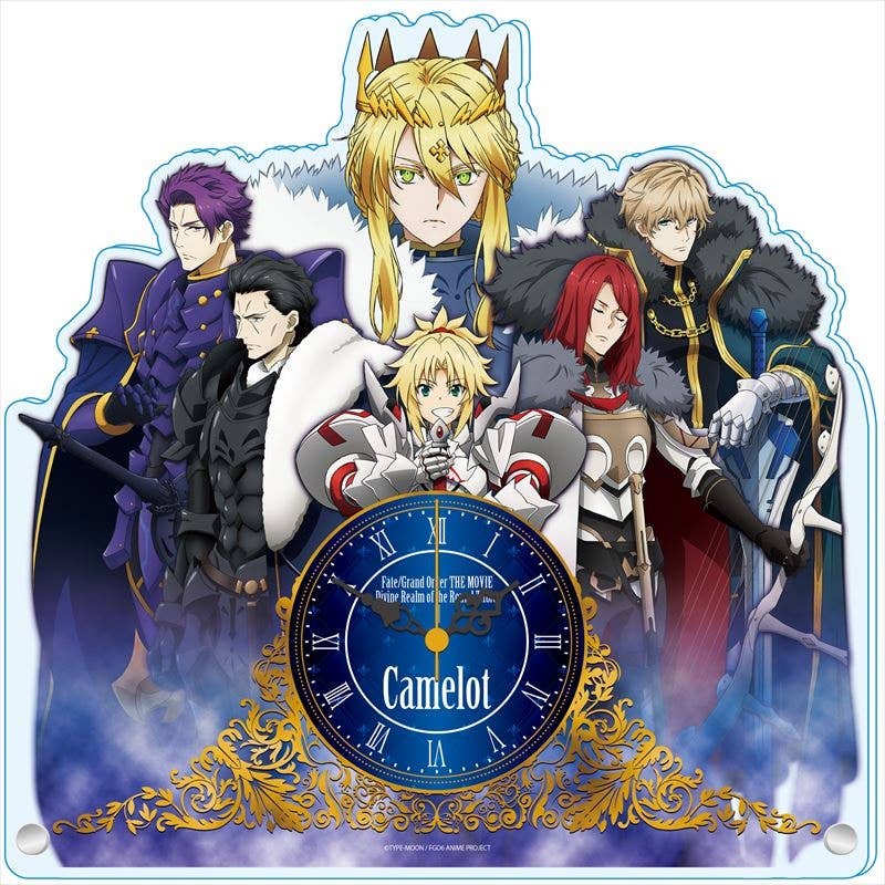 Fate/Grand Order Camelot The Movie: Acrylic Table Clock (Knights Of The ...