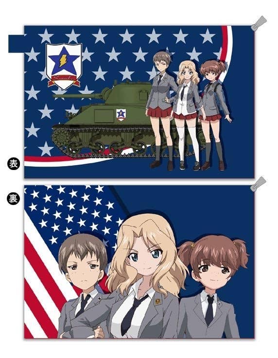 Girls und Panzer Saunders Girls High School Water Repellency Pouch ...