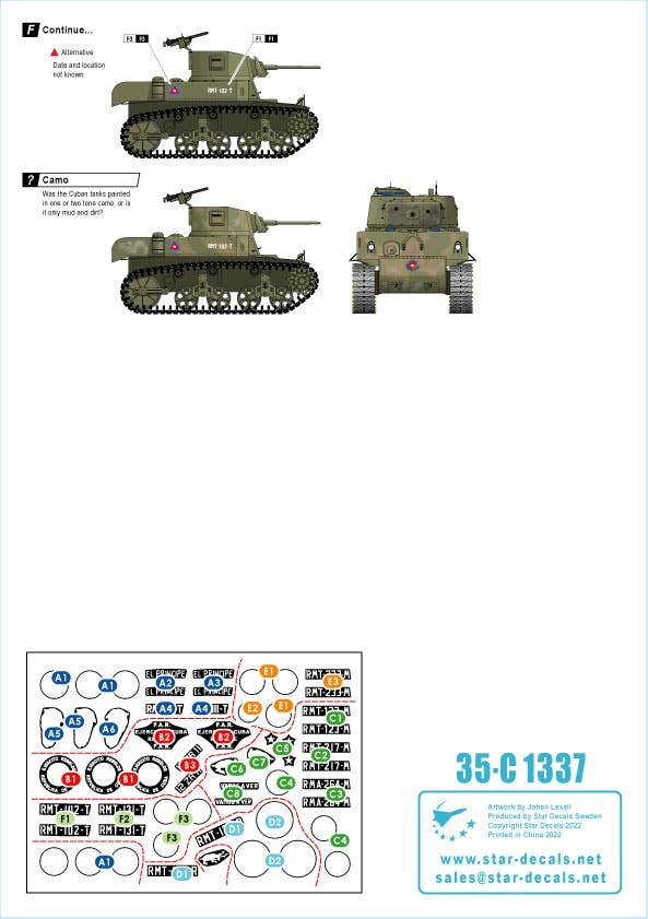 Cuba Army Tanks and AFV # 1 M4A3E8 Sherman A34 Comet Stag Hound ...