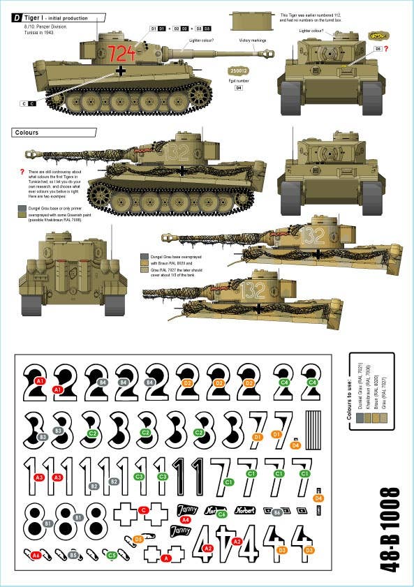 German African Tigers Tigers In Chenizia 1942-43 501St Heavy Tank ...