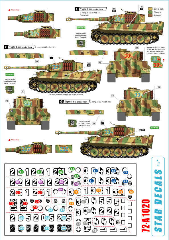 Western Front Tigers #2. 2. and 3. Kompanie s.SS.Pz.Abt.101. | HLJ.com