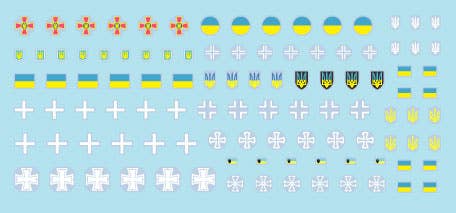 Current Use Ukraine War #12 Universal nationality markings for ...