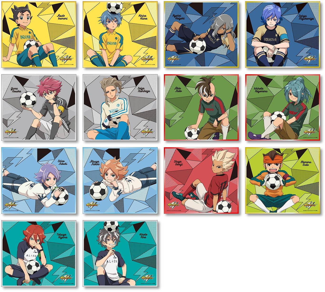 Inazuma Eleven: Colorful Foil Mini Shikishi Collection 1Box (14pcs ...
