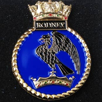 HMS BB Rodney Metal Badge H:55mm | HLJ.com