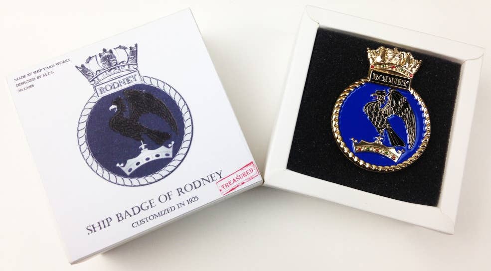HMS BB Rodney Metal Badge H:55mm | HLJ.com