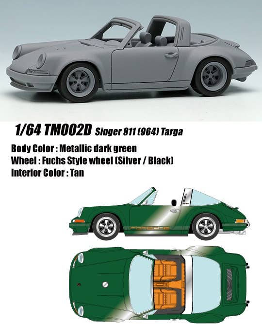 Singer 911 (964) Targa Dark Green Metallic (Completed Car) | HLJ.com