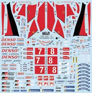 TS050 LM 2019/2018 Full Sponsor Logo (for Tamiya) | HLJ.com